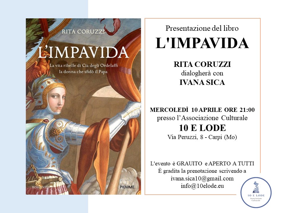 "L'impavida" ecco la nuova opera letteraria di Rita Coruzzi - Notizie ...